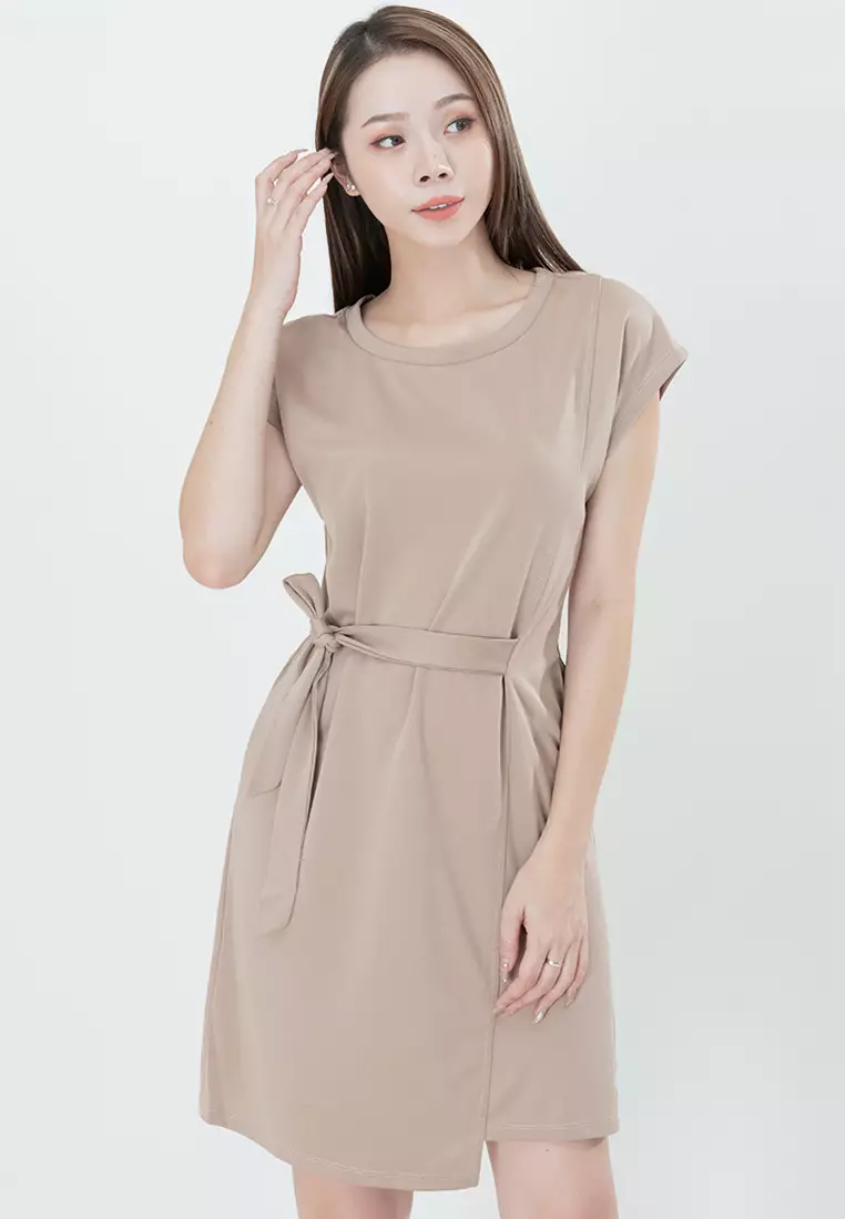 Buy Bebebutterfly Cotton Short Sleeve Short Mini Dinner Dress Online ...