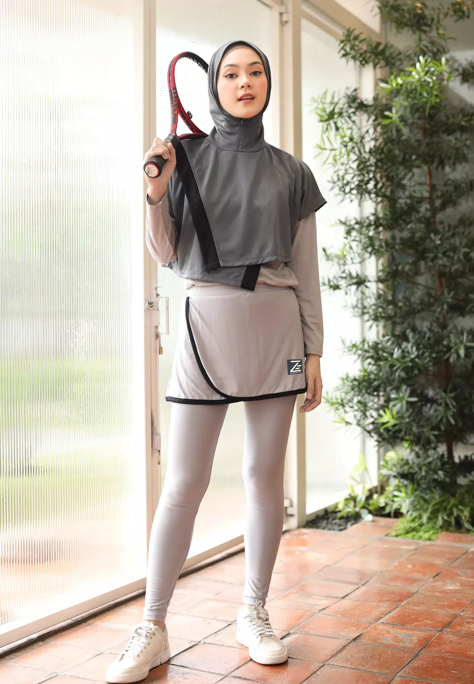 Jual zelena Zelena - Aalona Legging Rok | Celana Olahraga Wanita - Pearl Grey - L Original 2025 ...