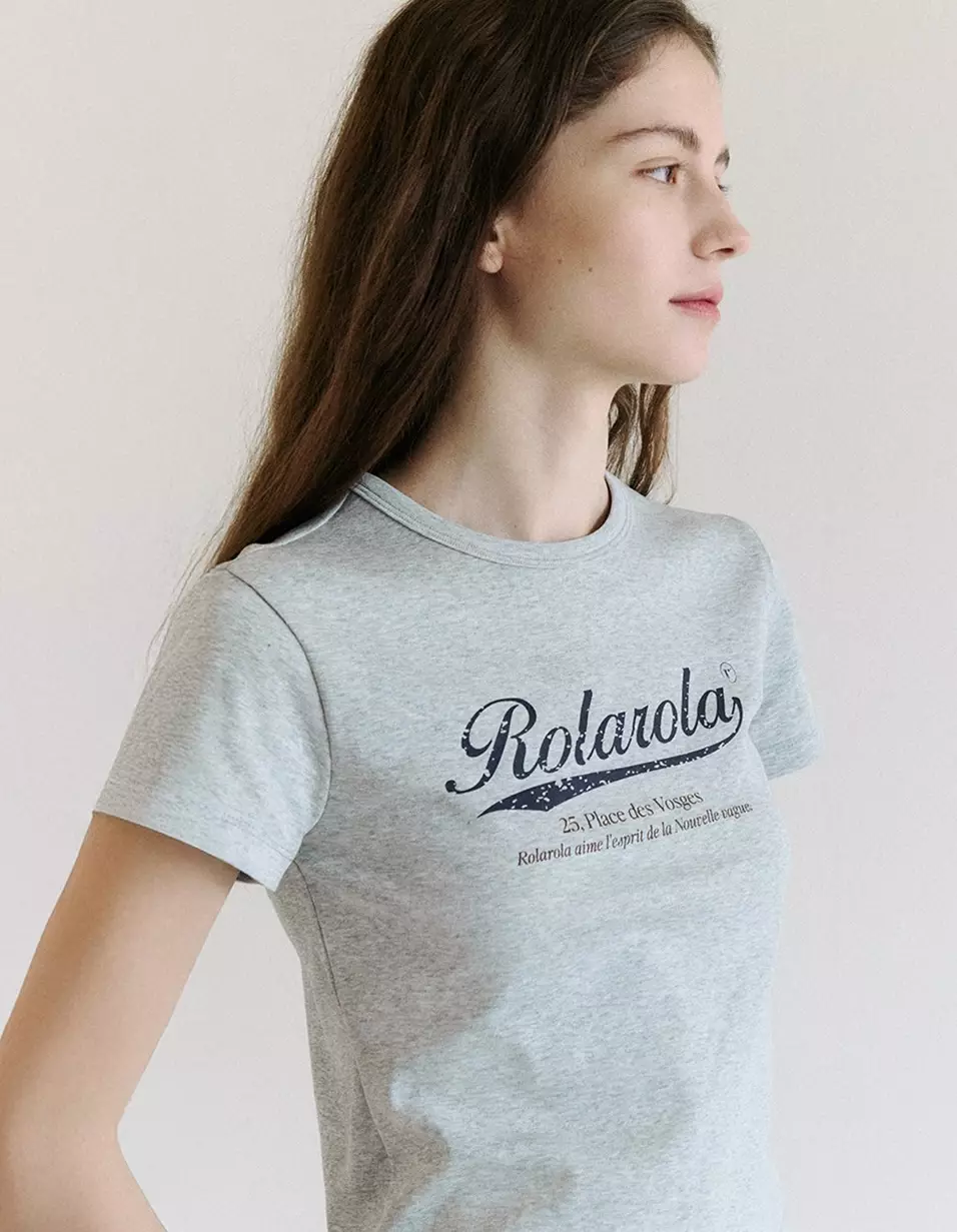Jual rolarola Vintage Crack Logo T-Shirt Gray Original 2025 | ZALORA ...