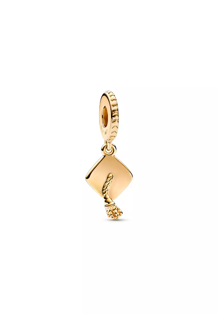 Buy PANDORA Pandora 14K Gold Plated Graduation Cap Dangle Charm Online ...