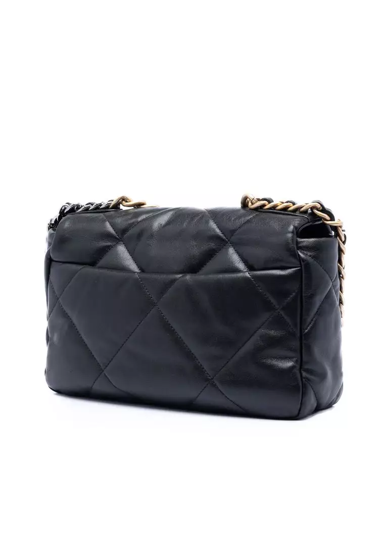 Buy CHANEL Pre-Loved Chanel Medium Lambskin 19 Flap 2026 Online ...
