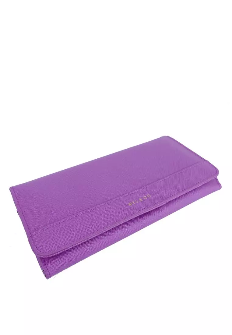 Buy Mel&Co Saffiano-Effect Basic Flap Long Wallet 2025 Online | ZALORA ...