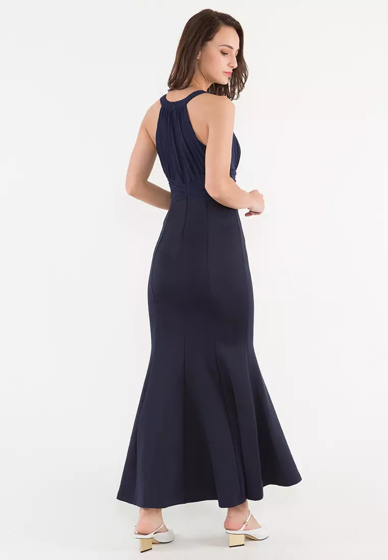 Buy Bebebeige Slim Fit Mermaid Maxi Dinner Dress Online | ZALORA Malaysia