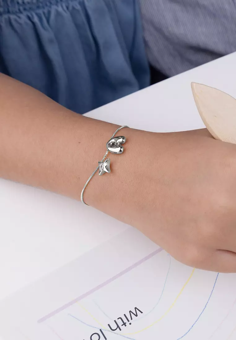 Buy Wanderlust + Co Petite Birthstone Star Bubble Silver Charm ...