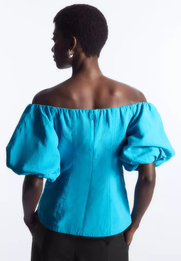 COS Off-The-Shoulder Puff-Sleeve Top 2025 | Buy COS Online | ZALORA ...