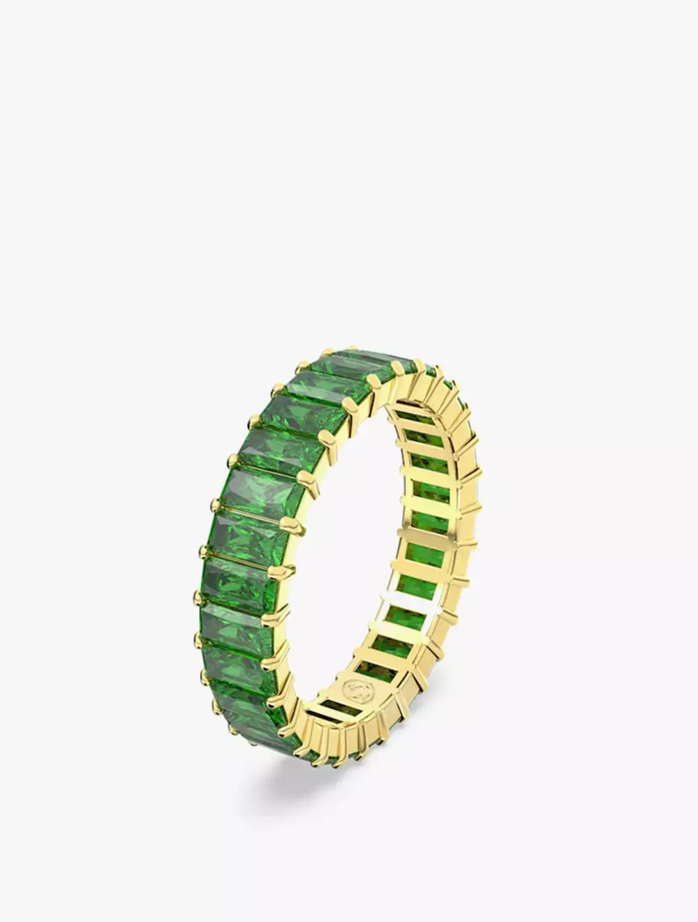 Jual Swarovski Matrix Ring, Baguette Cut, Green, Gold-Tone Plated - 58 ...