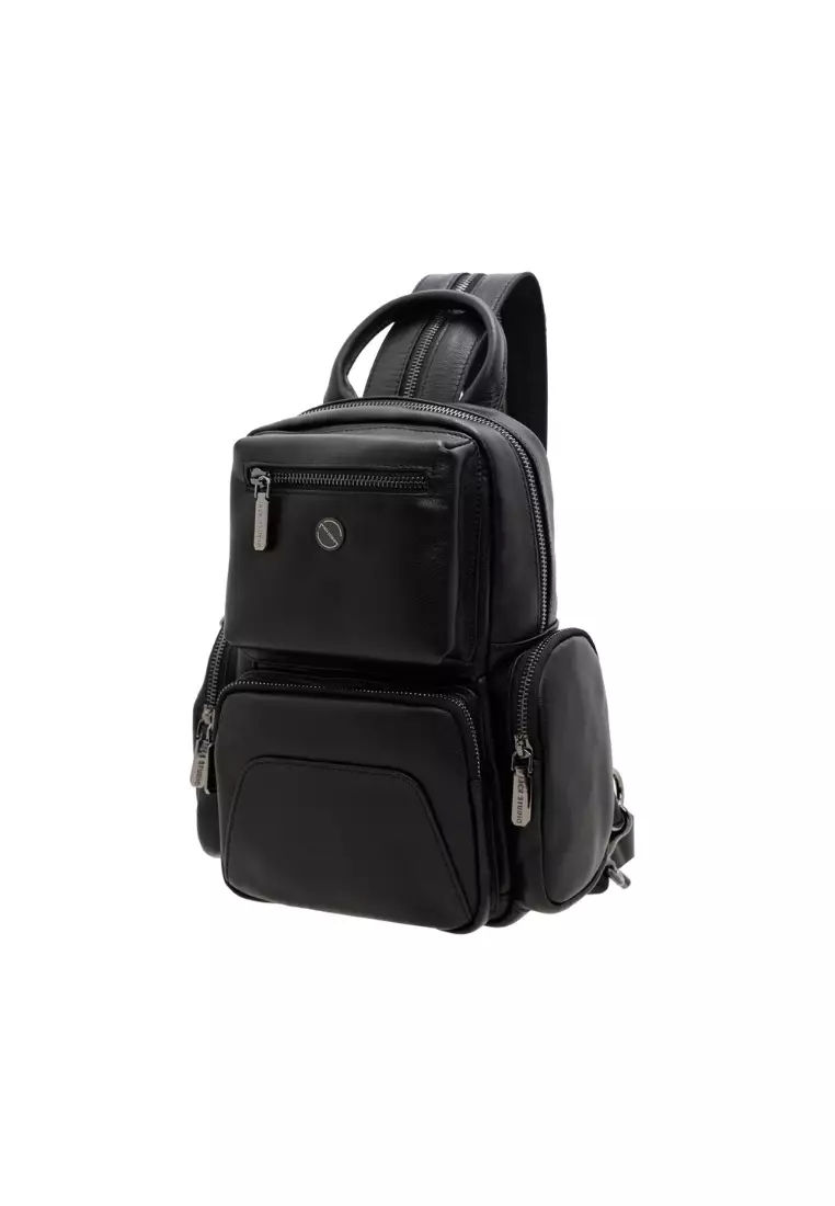 Jual Jack Studio Jack Studio Grain Leather Small Crossbody Backpack BAB ...