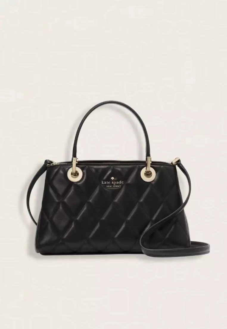 Jual Kate Spade Kate Spade Carey Small Quilted Sullivan Satchel Black ...