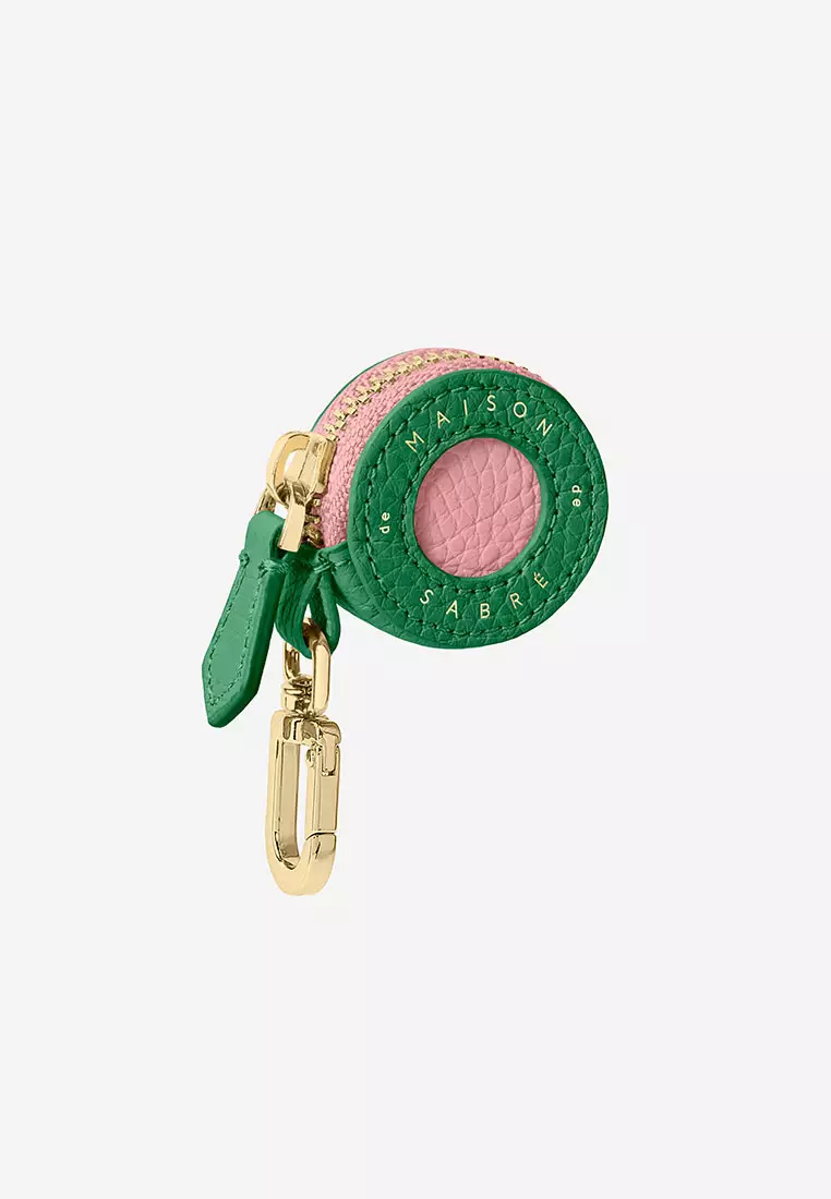 MAISON de SABRÉ Leather AirTag Charm in Emerald Lily 2024 | Buy MAISON ...