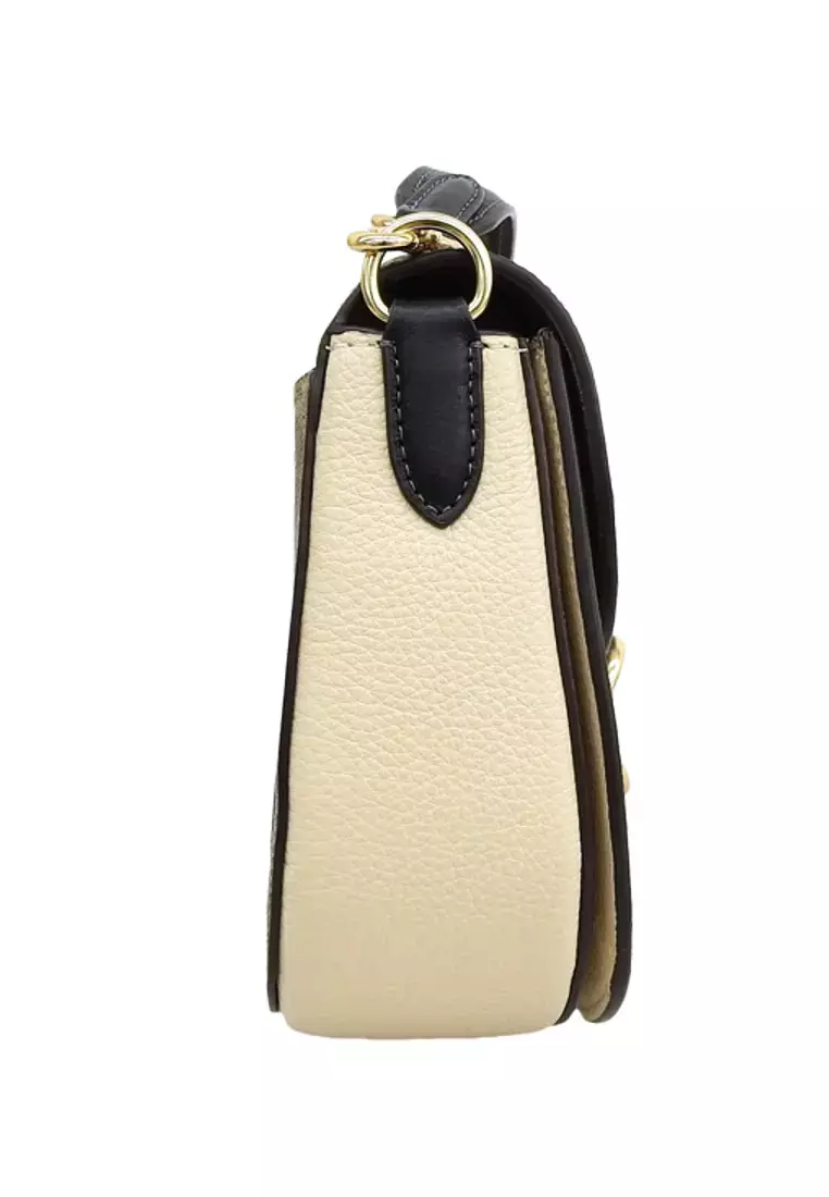 Buy Coach Morgan Saddle Bag In Colorblock Signature Canvas - Brown ...