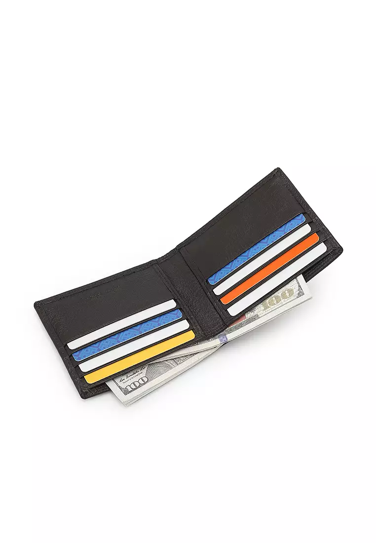 Buy Joker Player Men's Genuine Leather RFID Blocking Bi Fold Wallet ...