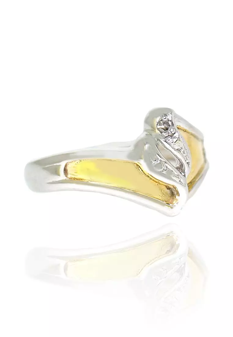 Buy DS Jewelry 14K-WG Design with Diamond Ring 2025 Online | ZALORA ...