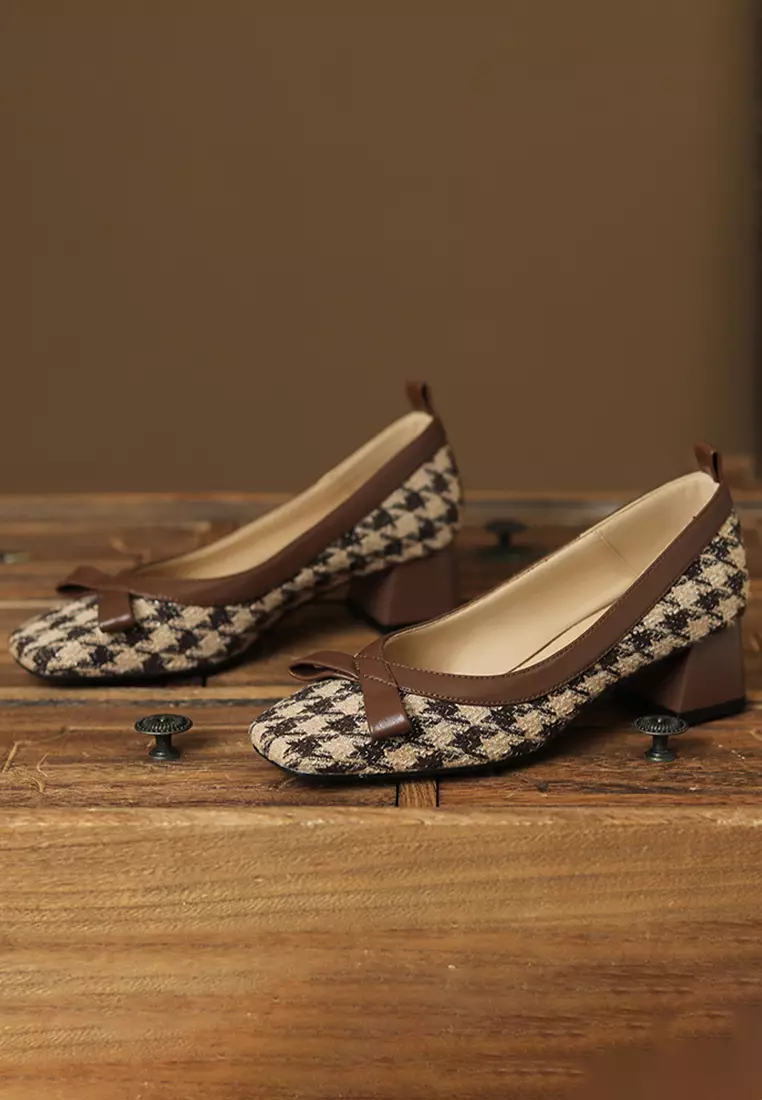 Twenty Eight Shoes Square Toe French Ribbon Block Heels Shoes XJ332-43 ...