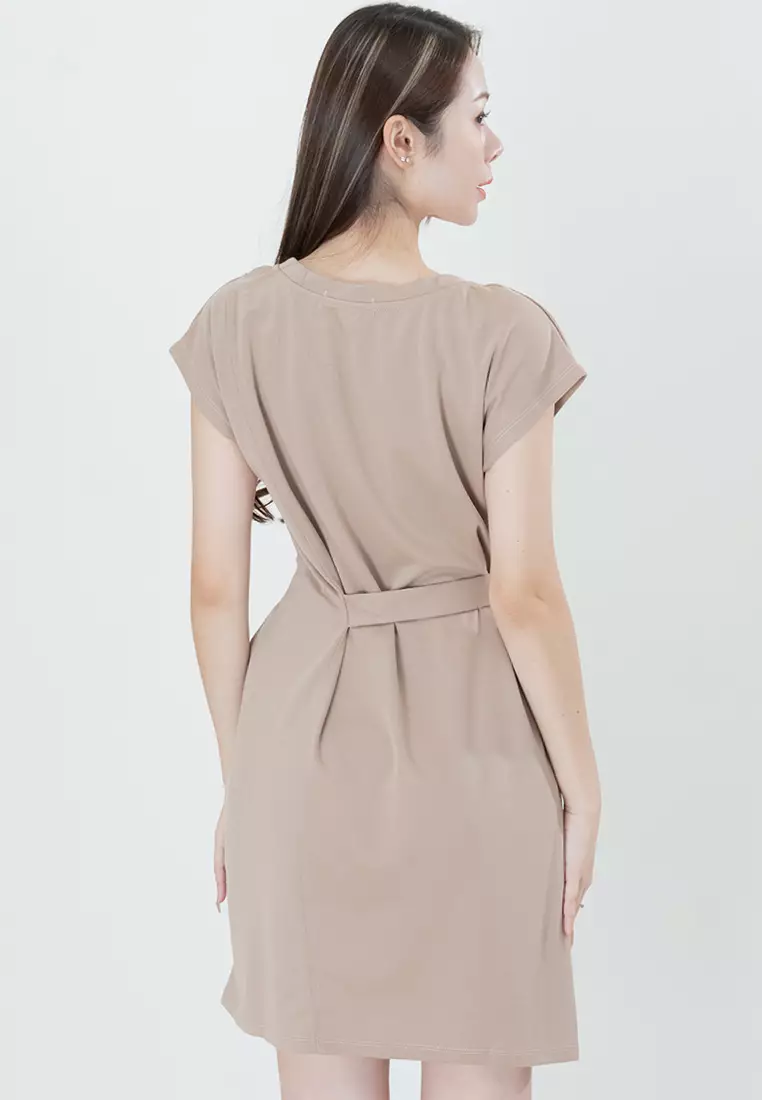 Buy Bebebutterfly Cotton Short Sleeve Short Mini Dinner Dress Online ...