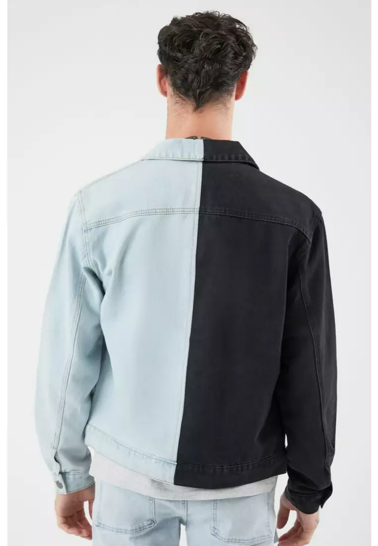 Buy FOREVER 21 Denim Colorblock Trucker Jacket 2024 Online | ZALORA ...