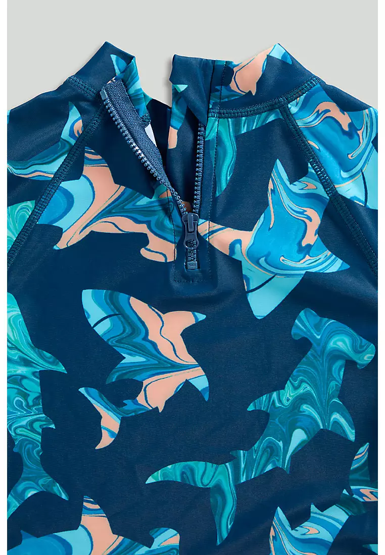 Buy Mothercare Shark Sunsafe UPF50+ Rash Vest Online | ZALORA Malaysia
