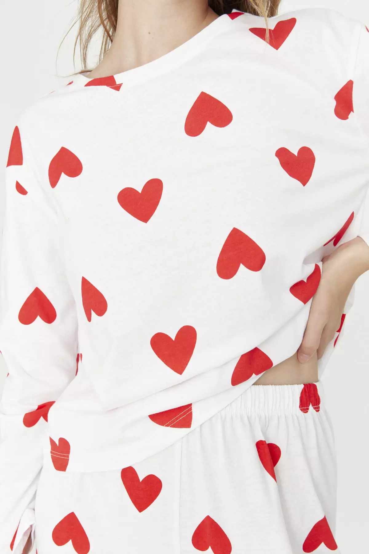 Buy Trendyol Heart Printed Pajamas Set 2025 Online | ZALORA Philippines