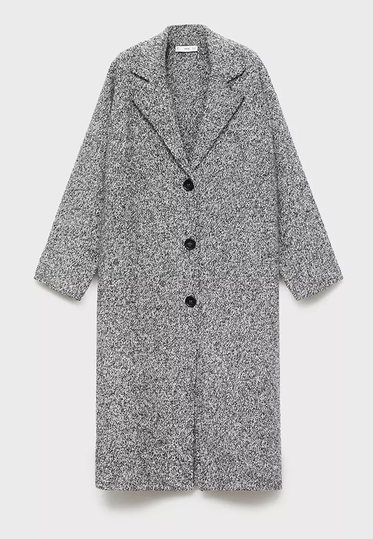 Jual Mango Marbled Knit Coat Original 2024 | ZALORA Indonesia