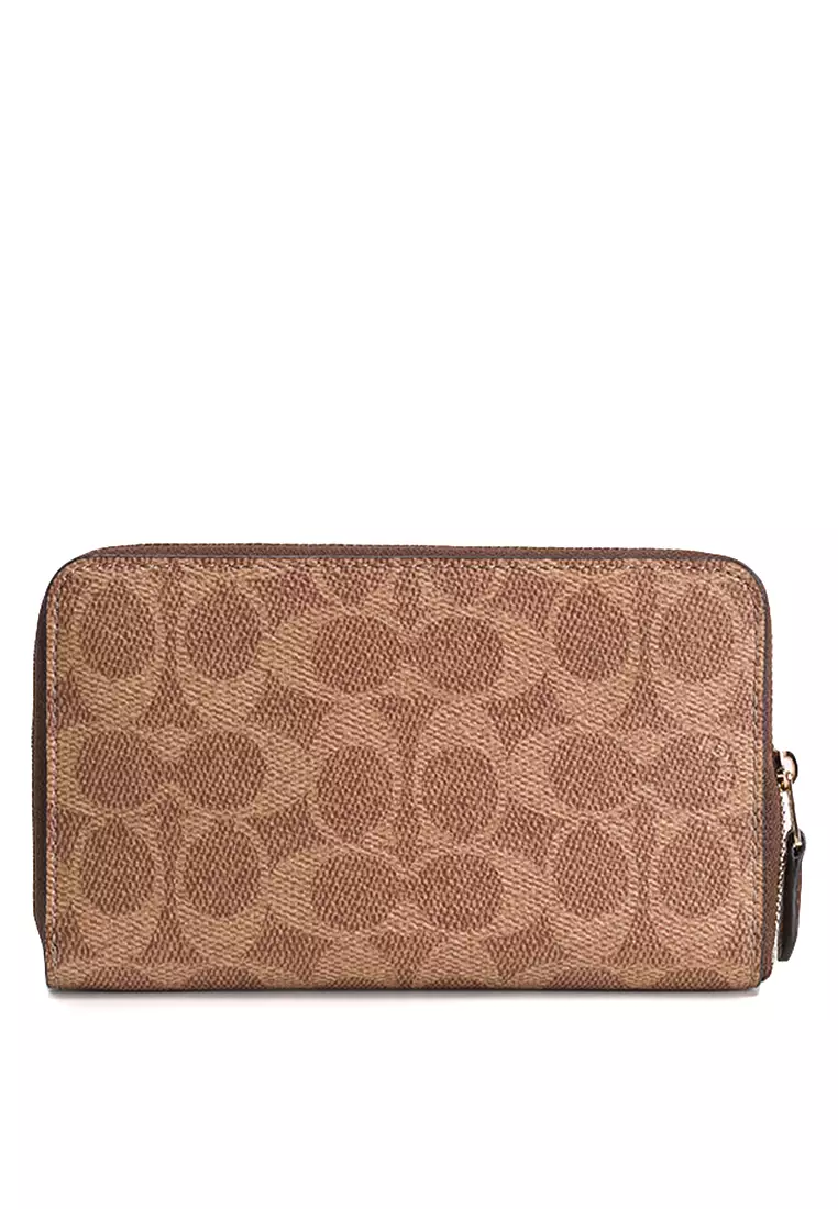 Coach Medium ID Zip Wallet in Signature Canvas (me) 2025 | Buy Coach ...