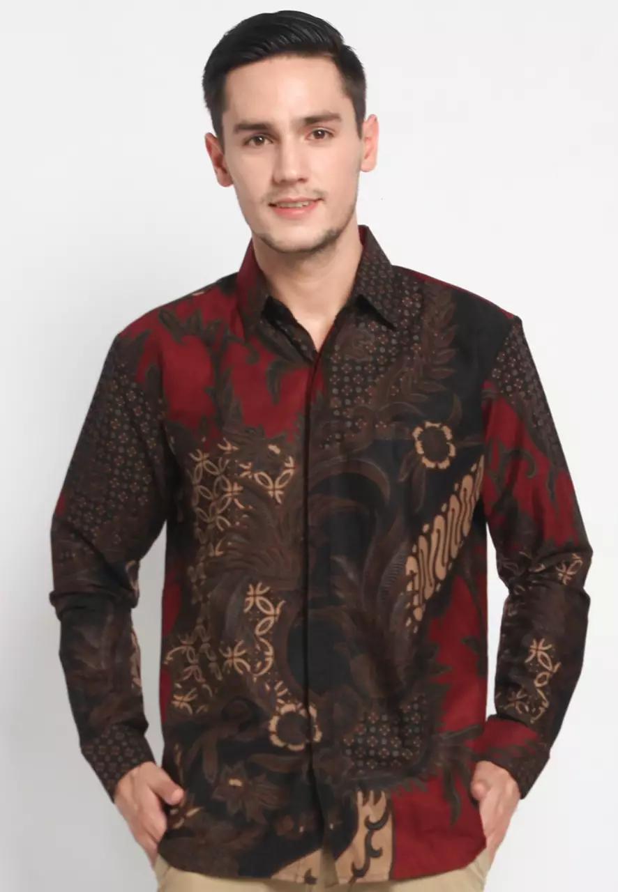 Jual ABIROY Kemeja Batik Pria Premium Slimfit Elegant Modern Lengan ...