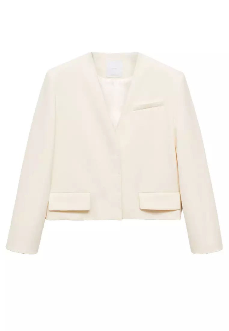 Buy Mango Structured Cropped Jacket 2025 Online | ZALORA Philippines