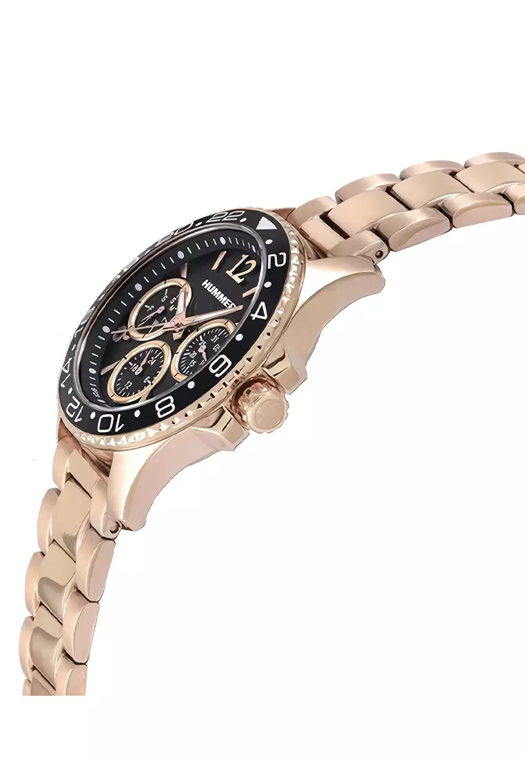 Jual HUMMER Hummer Jam Tangan Chronograph Wanita All Rosegold Stainless ...