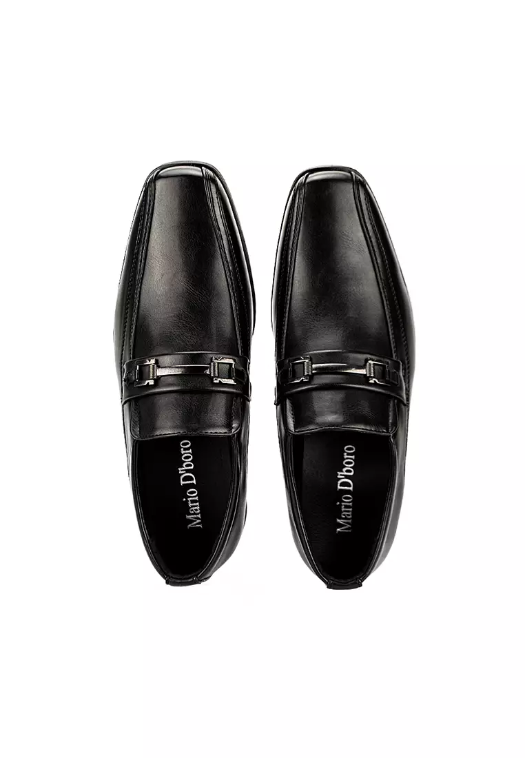 Buy Mario D' boro Runway Men's Formal Slip On Shoes MW 22657 Black 2025 ...