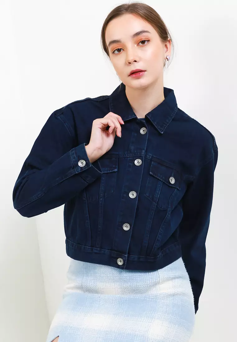 Jual Logo Jeans New Logo Od Crop Jacket Original