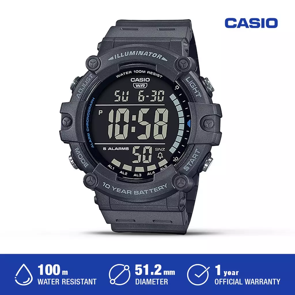 Jual Casio Jam Tangan Pria Casio AE-1500WH-8BVDF Sport Original 2025 | ZALORA Indonesia