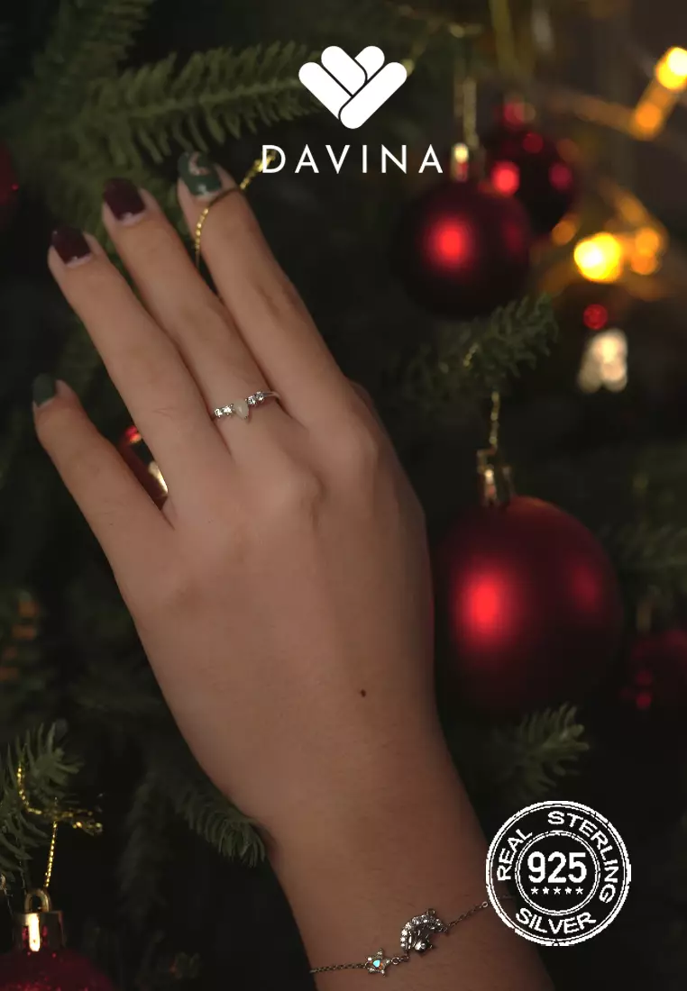 Jual DAVINA Jewelry DAVINA Ladies Zoona Ring Sterling Silver 925 - Cincin Wanita Perak S925 ...