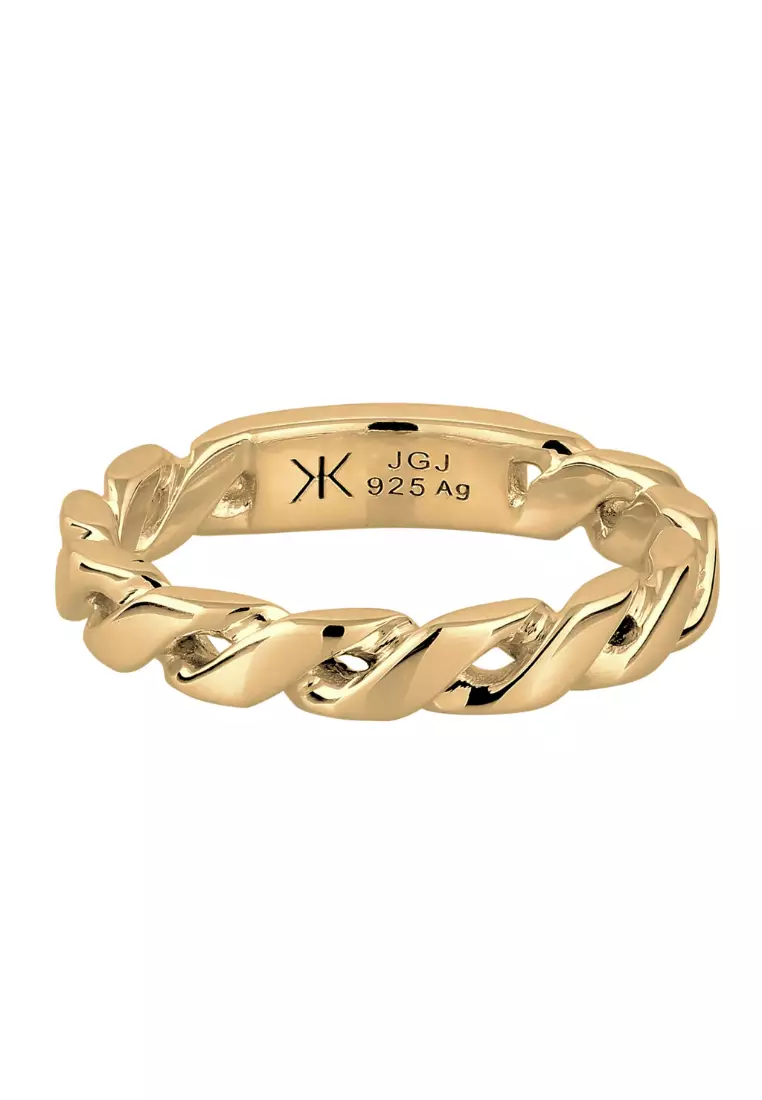 Buy Kuzzoi Men's Silver Slim Band Ring – Gold-Plated 2026 Online | ZALORA