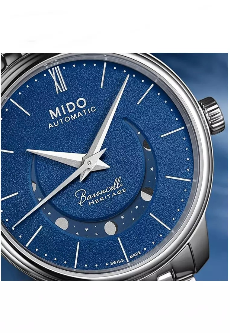 Mido BARONCELLI SMILING MOON MEN WATCH (M0274071104000) 2025 | Buy Mido Online | ZALORA Hong Kong