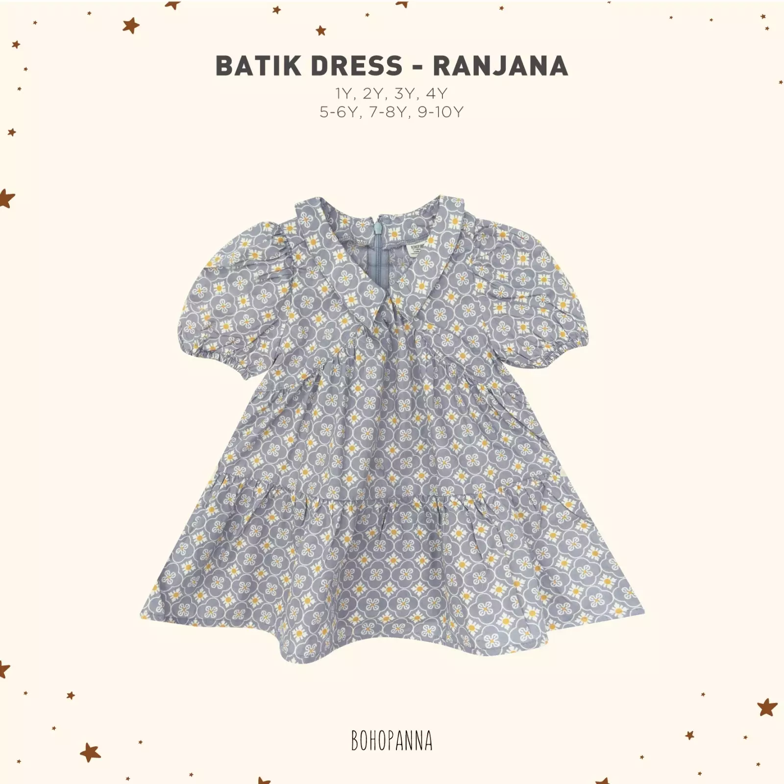 Jual Bohopanna BOHOPANNA - BATIK DRESS - BATIK ANAK PEREMPUAN Original 2025 | ZALORA Indonesia