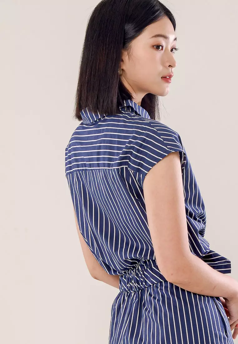 Buy Dressing Paula Stripe Cotton Shirt Dress Online | ZALORA Malaysia