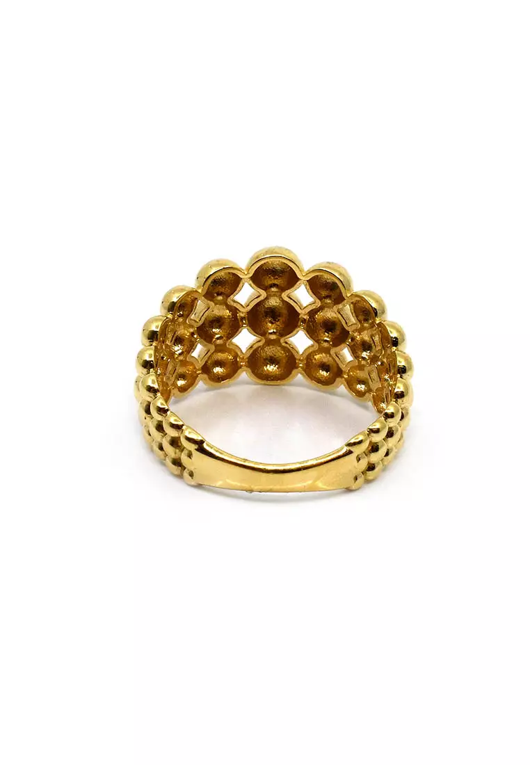Buy CEBUANA LHUILLIER JEWELRY 18K Italian Made Yellow Gold Lady Ring ...
