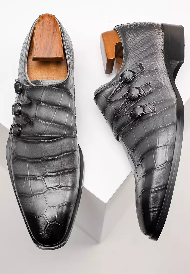 Twenty Eight Shoes Alligator Pattern Leather Monk Strap Shoes MK5009-6 ...