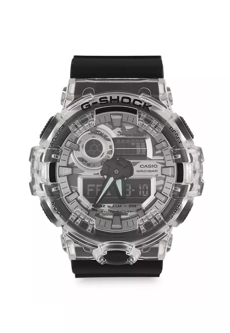 Jual G-shock Casio G-SHOCK Jam Tangan Pria - Black White Transparent ...