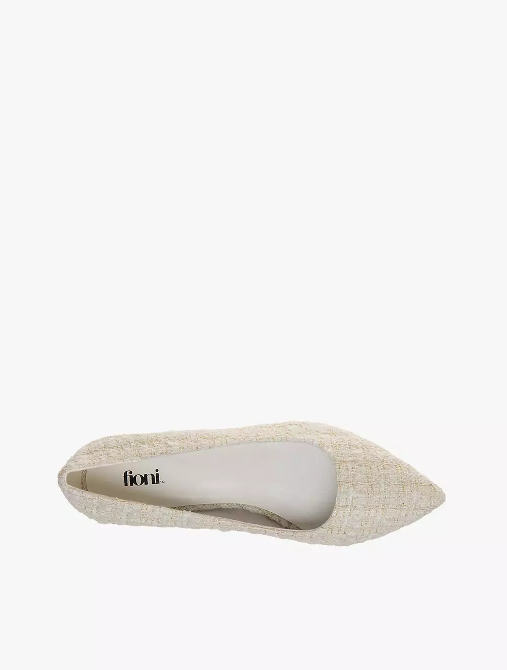 Jual PAYLESS Payless Fioni Women Tweed Mana Low Block Heels - White_04 ...