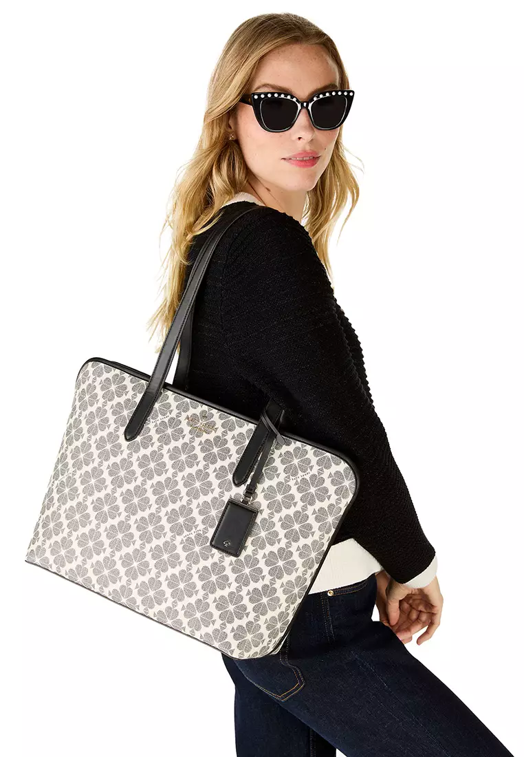 Buy Kate Spade Spade Flower PVC Tote Black Multi KG086 2026 Online | ZALORA