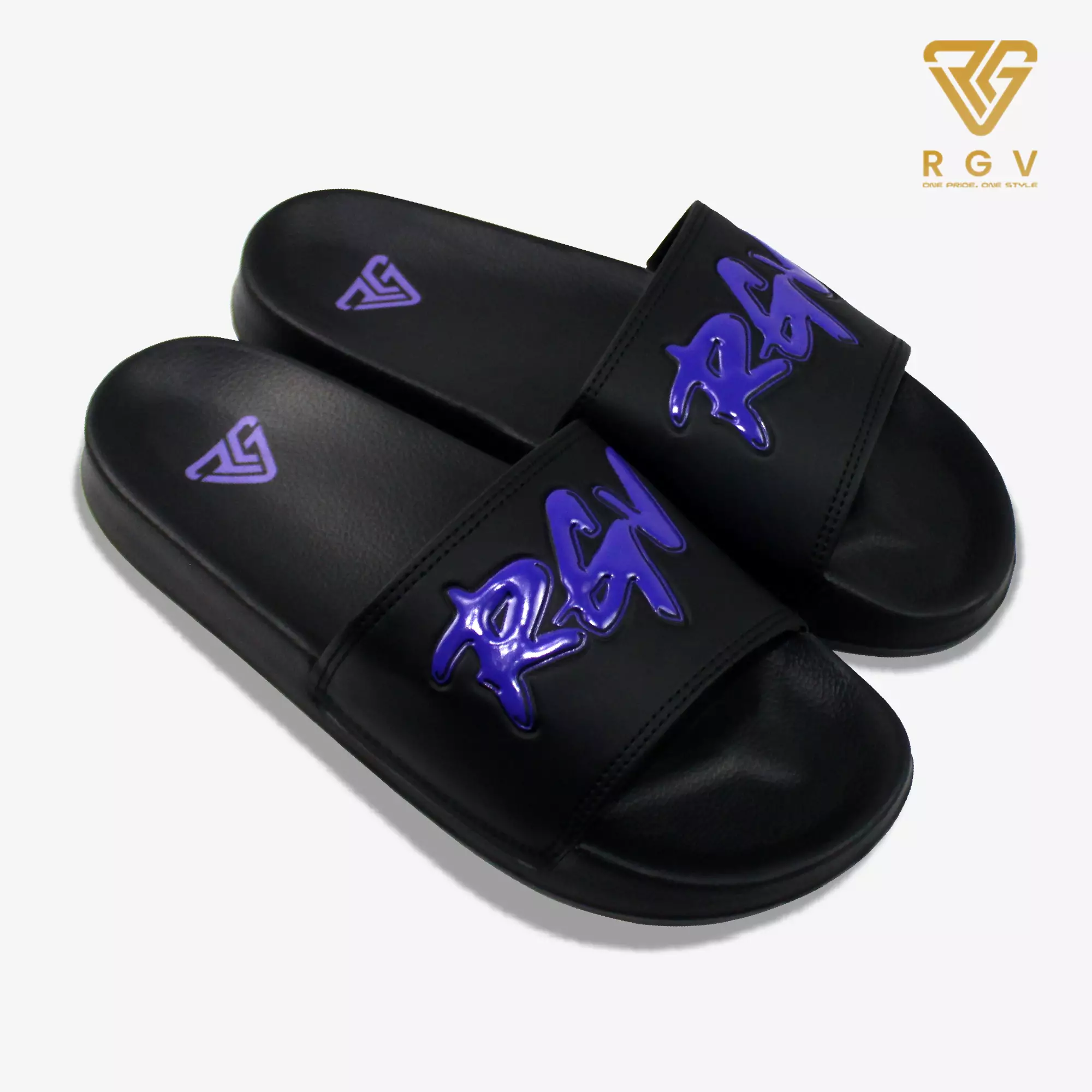 Jual RGV Sandal Slide Pria Wanita - Sandal Purple Unisex - Sendal Selop ...