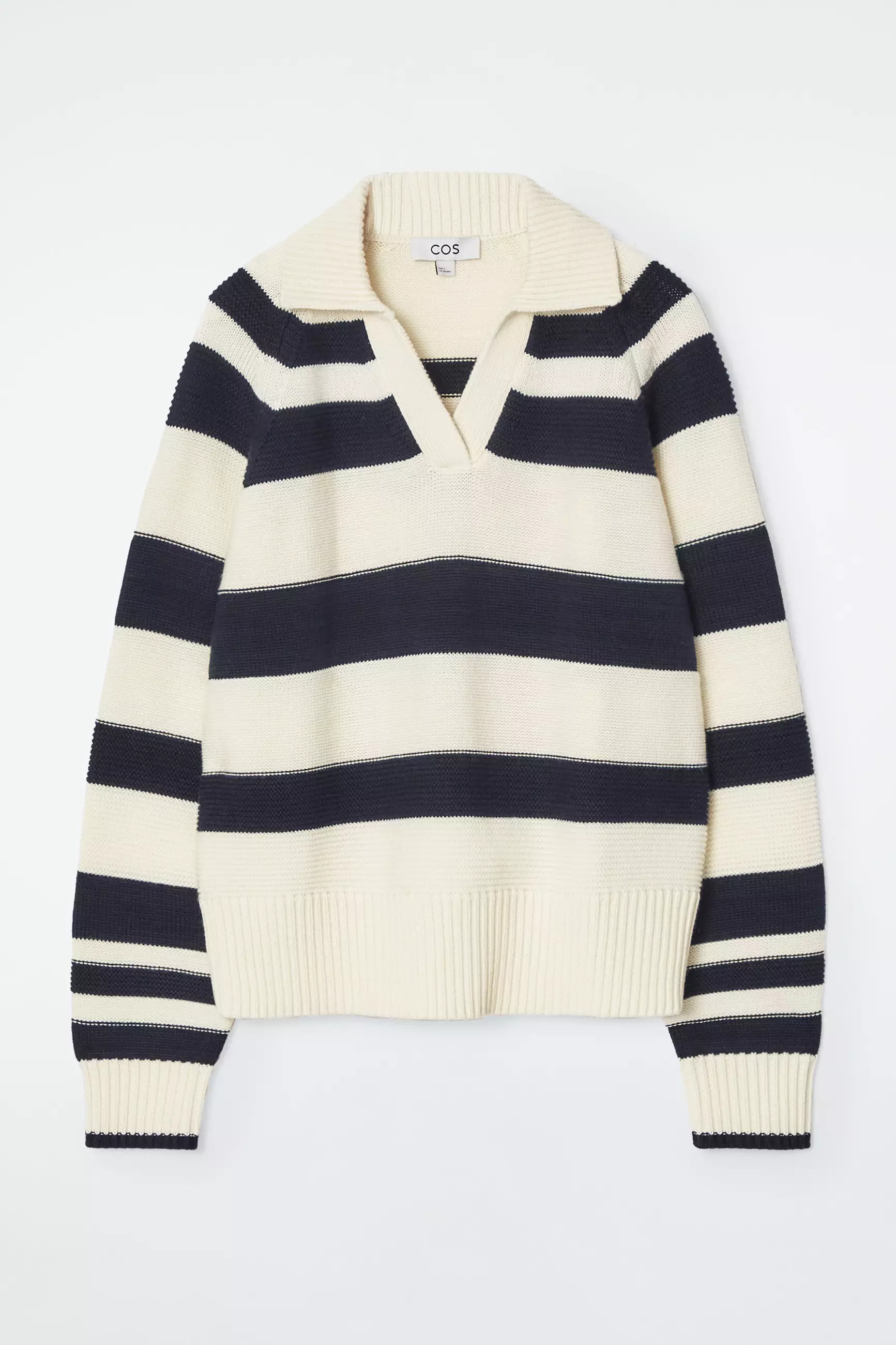 COS Striped Wool Polo Jumper 2025 | Buy COS Online | ZALORA Hong Kong
