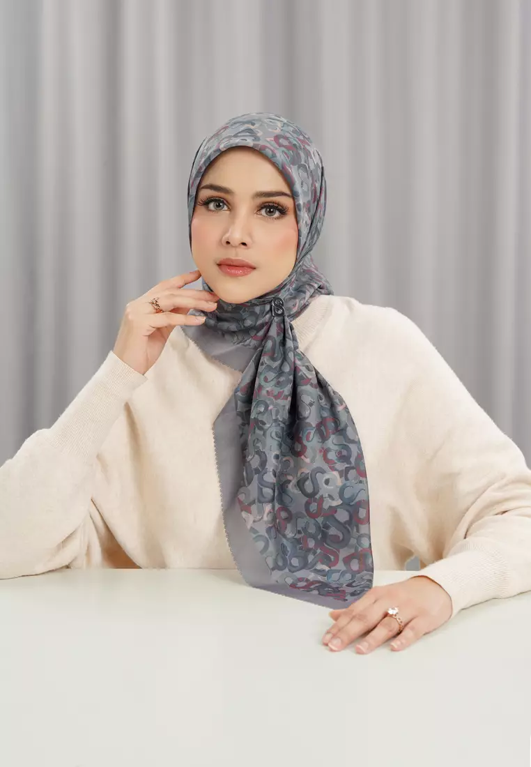 Buy Buttonscarves Samla Multicolor Square - Shale 2026 Online | ZALORA
