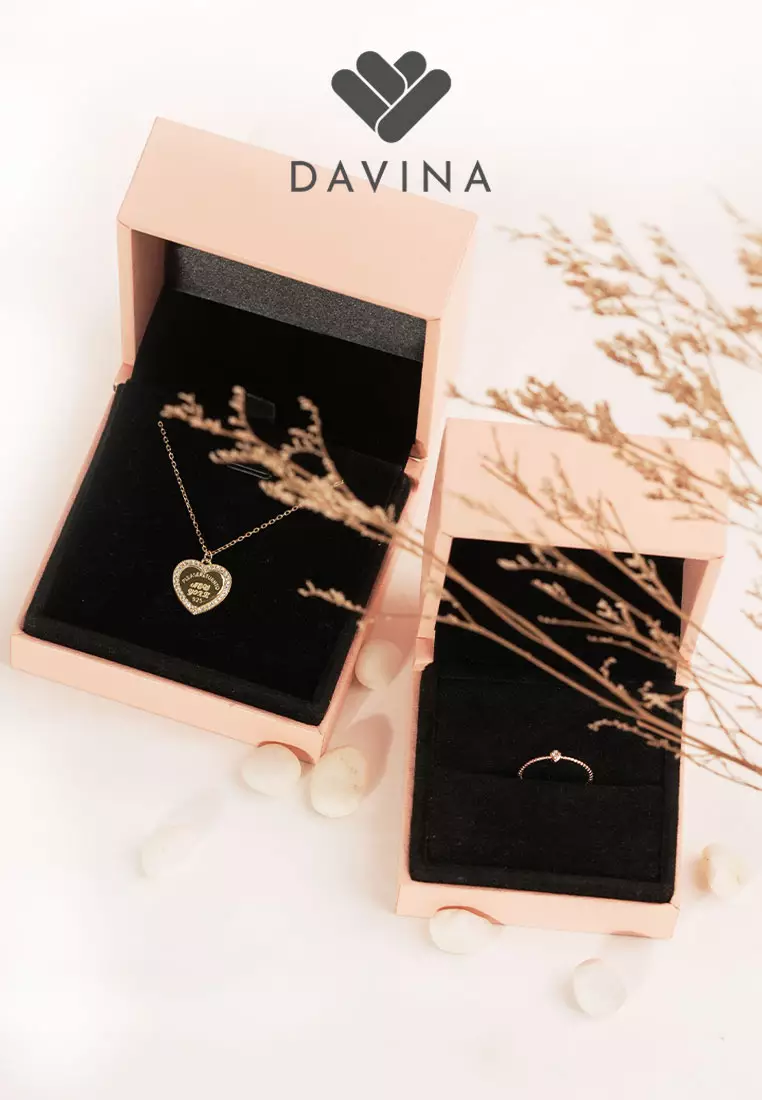 Jual DAVINA Jewelry DAVINA Ladies Mikayla Necklace Rose Gold Color Sterling Silver 925 - Kalung ...