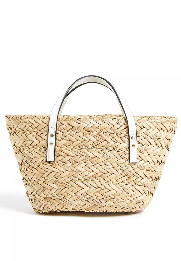Jual Marks & Spencer Straw Drawstring Tote Bag Original 2025 | ZALORA ...