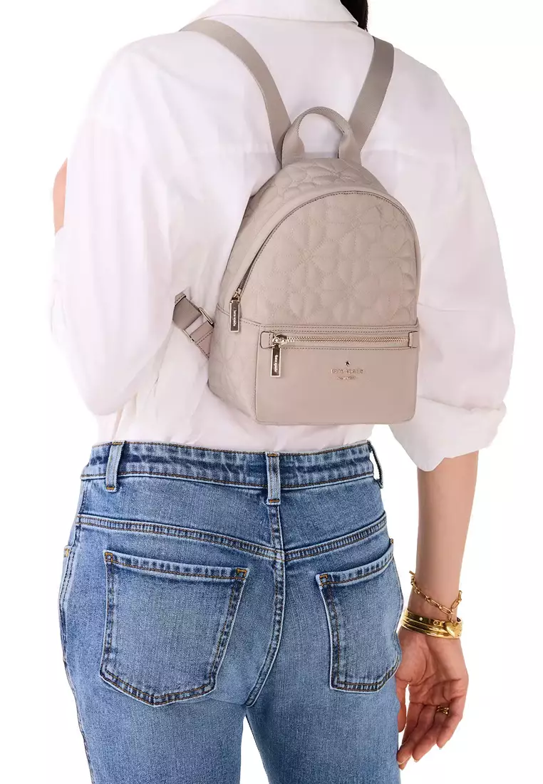 Buy Kate Spade Spade Flower Quilted Fabric Small Backpack Bag in Cozy ...
