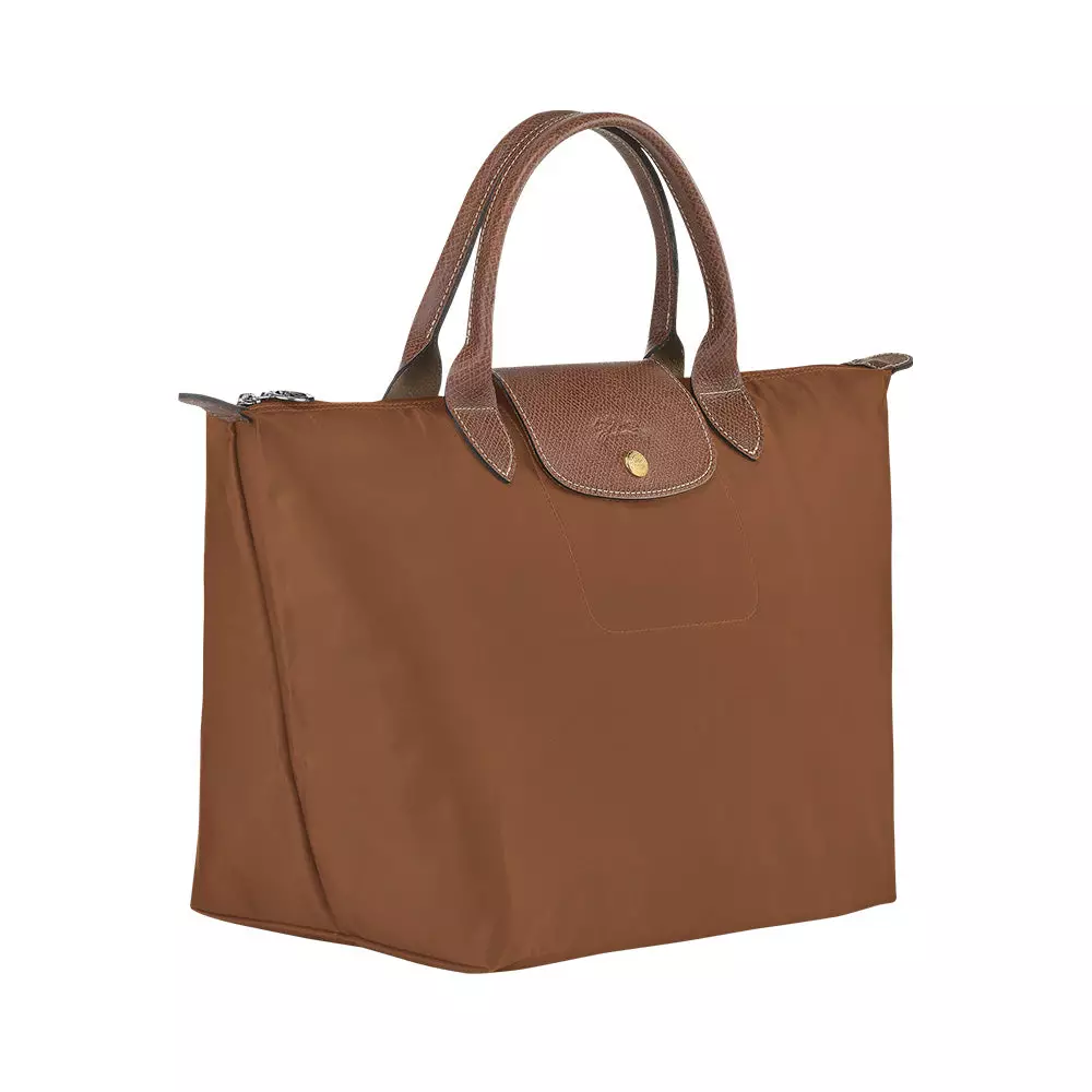 Jual LONGCHAMP Le Pliage Original Medium Top Handle Bag Cognac Original ...