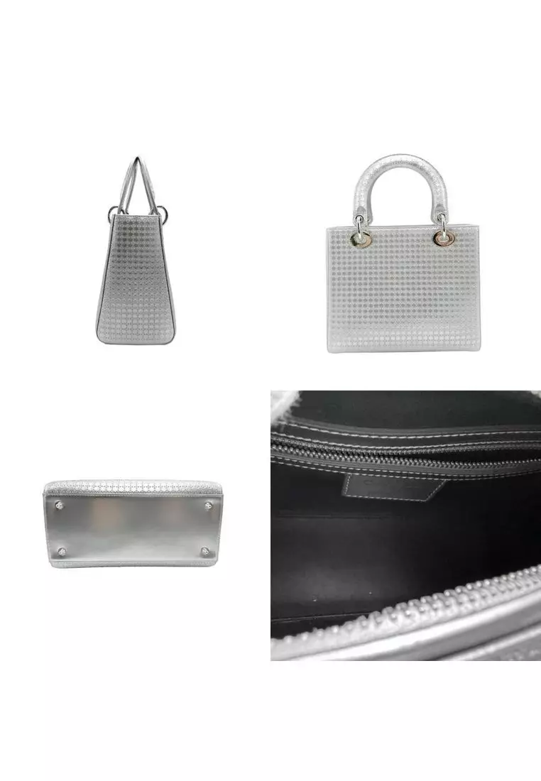 Buy DIOR Pre-Loved Dior Silver Leather Lady Dior 2025 Online | ZALORA