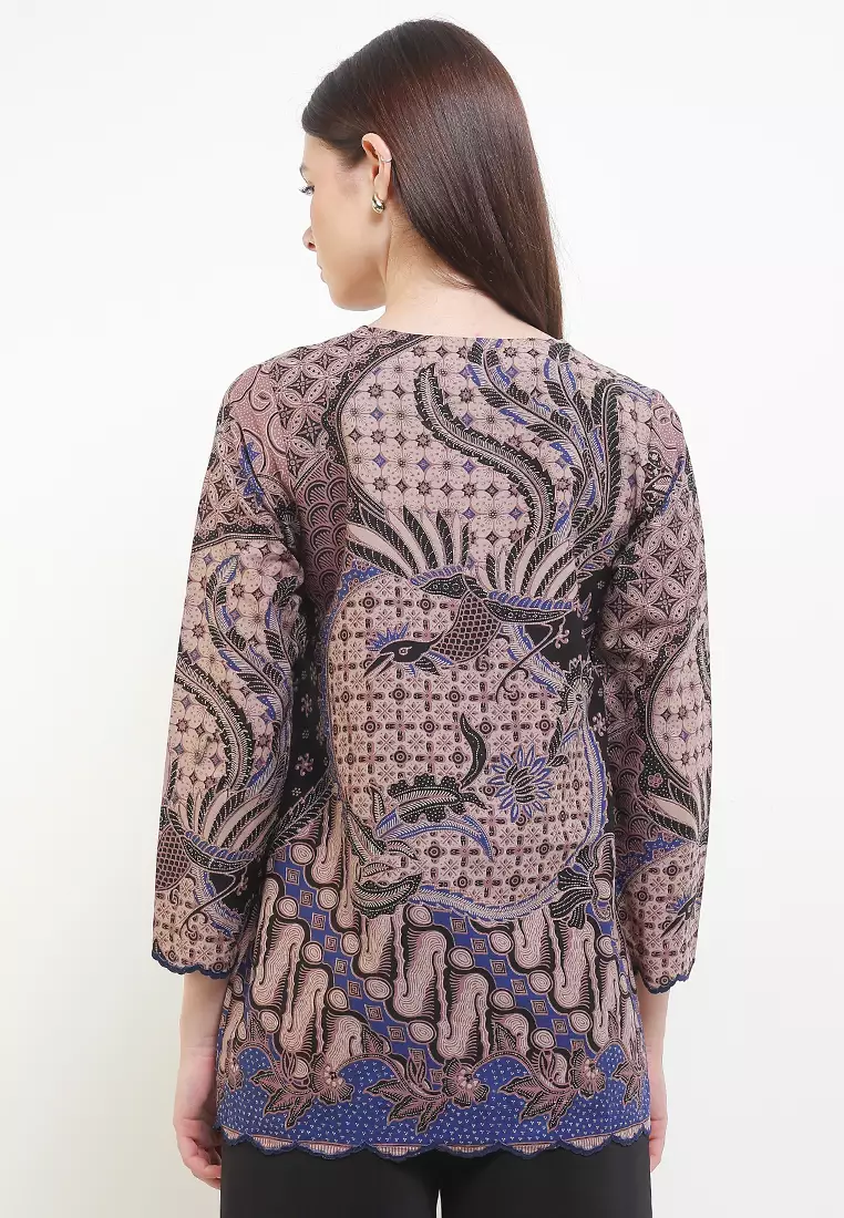 Jual Rianty Batik Blouse Atasan Kebaya Kutubaru Modern Wanita Akhsita ...