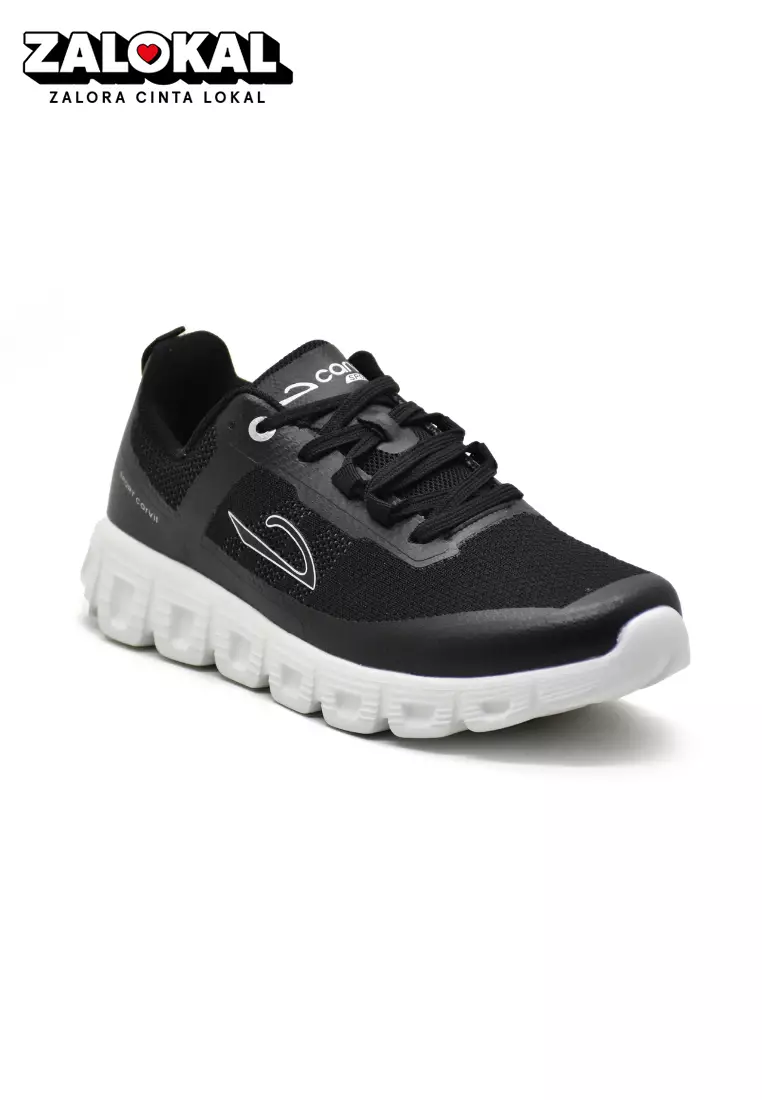 Jual CARVIL Carvil Sepatu Pria Drimora-SM Black/White Original 2024 ...