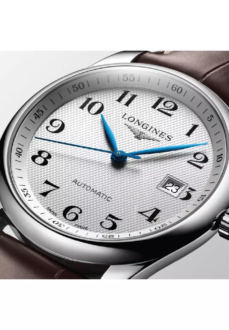 Buy Longines Longiness Master Collection Automatic Leather Strap Men ...